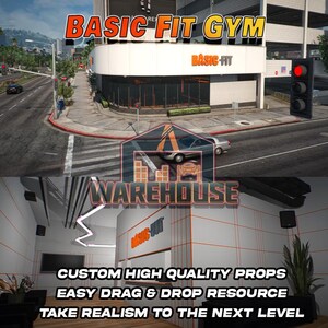 GTA V: Basic Fit Gym | Custom Props | Fivem Ready | Optimized | High ...