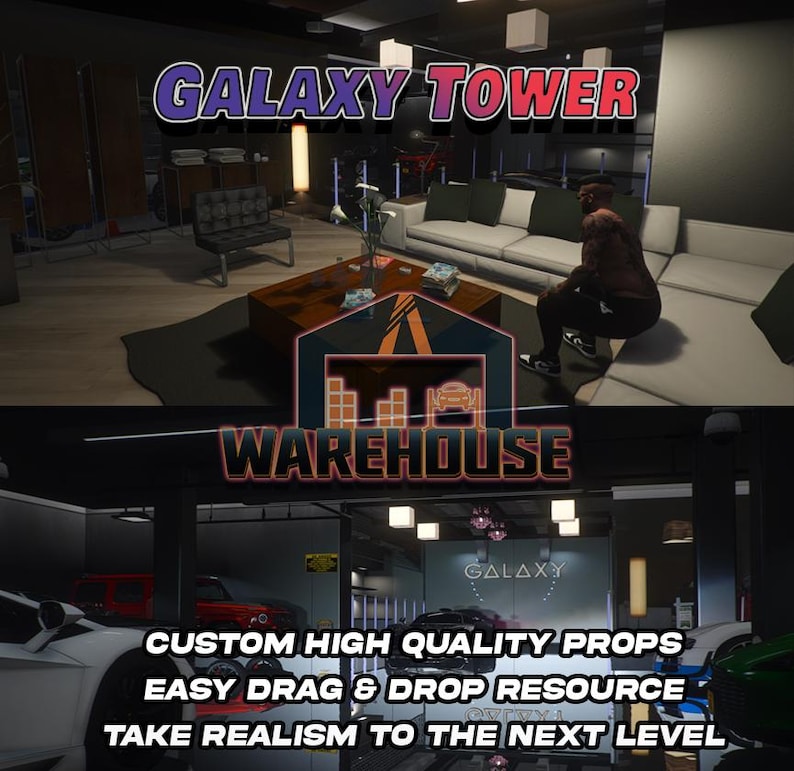 GTA V: Galaxy Tower | Custom Props | Fivem Ready | Optimized | High ...