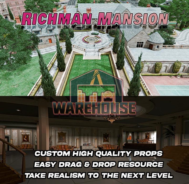 GTA V: Richman Mansion | Custom Props | Fivem Ready | Optimized | High ...