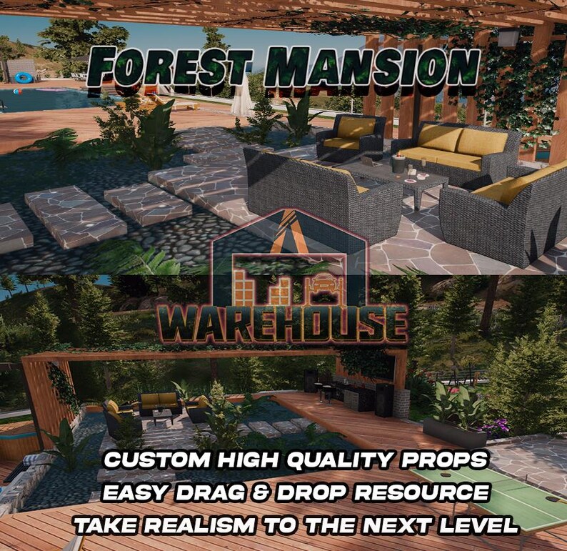 GTA V: Forest Mansion | Custom Props | Fivem Ready | Optimized | High ...
