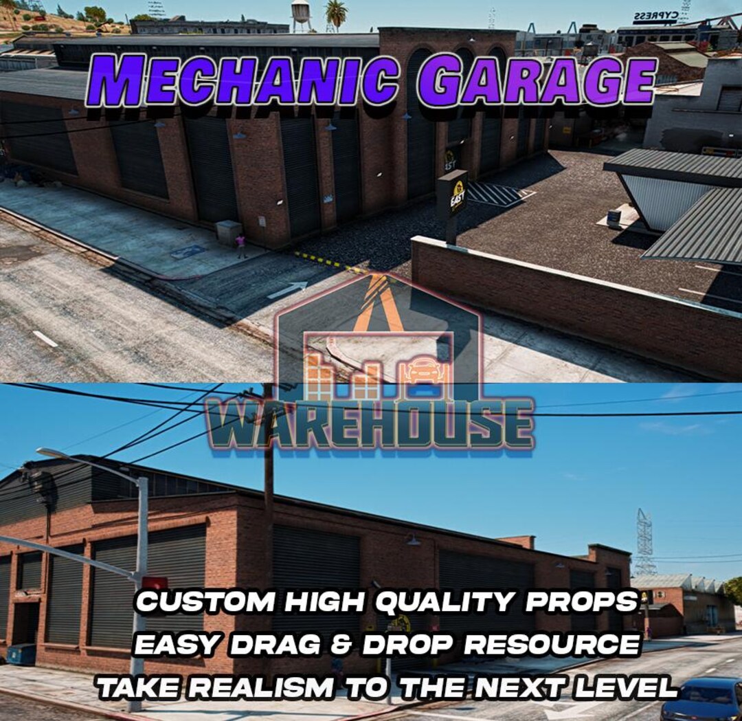 GTA V: Mechanic Garage | Custom Props | Fivem Ready | Optimized | High ...