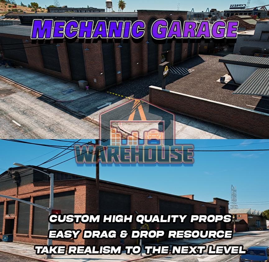 GTA V: Mechanic Garage | Custom Props | Fivem Ready | Optimized | High ...