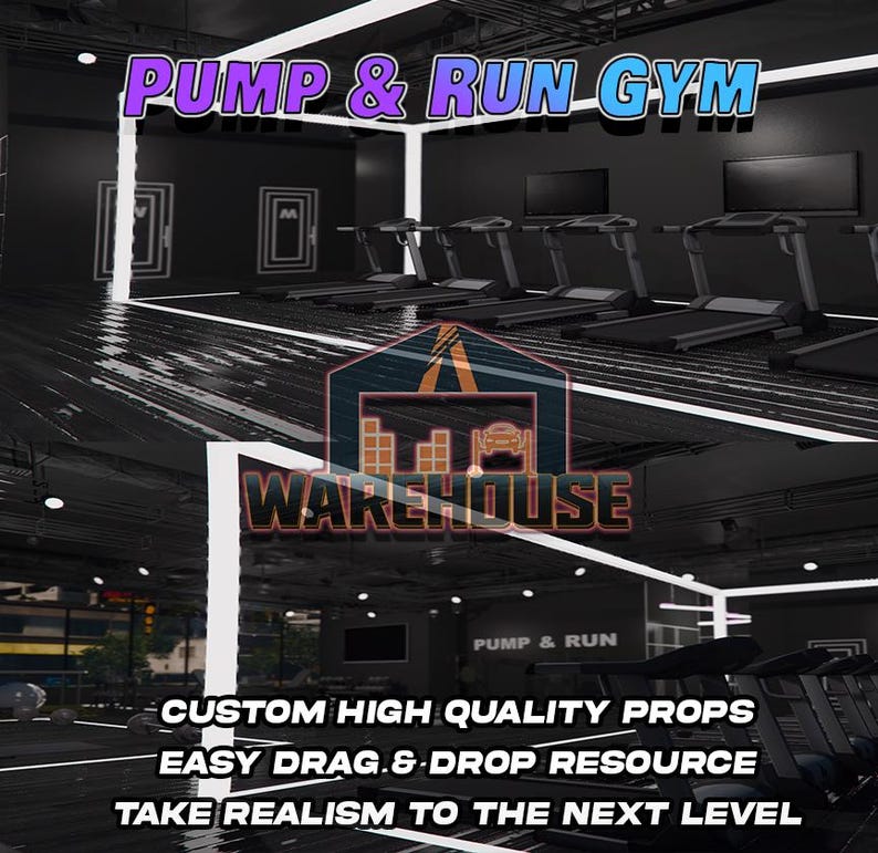 GTA V: Pump & Run Gym | Custom Props | Fivem Ready | Optimized | High ...