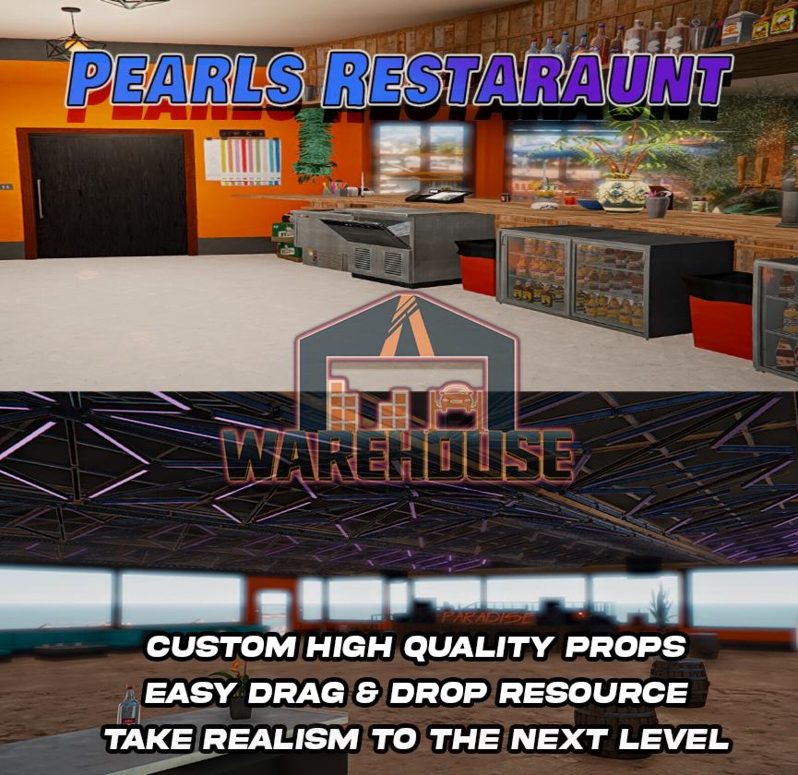 GTA V: Pearls Restaurant | Custom Props | Fivem Ready | Optimized ...