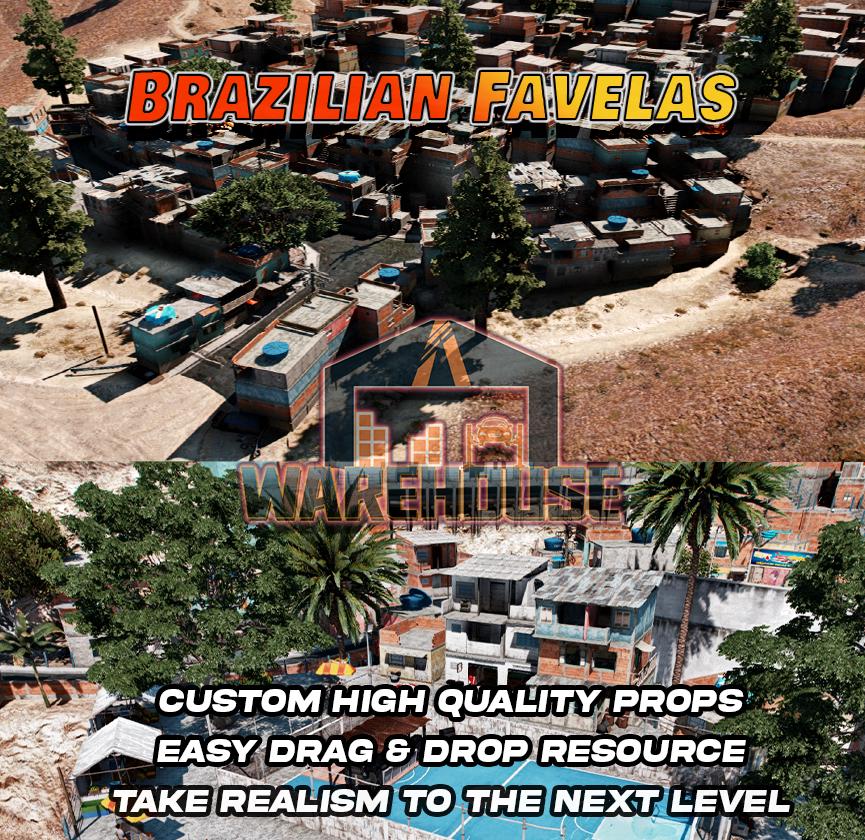 GTA V: Brazilian Favelas | Custom Props | Fivem Ready | Optimized ...