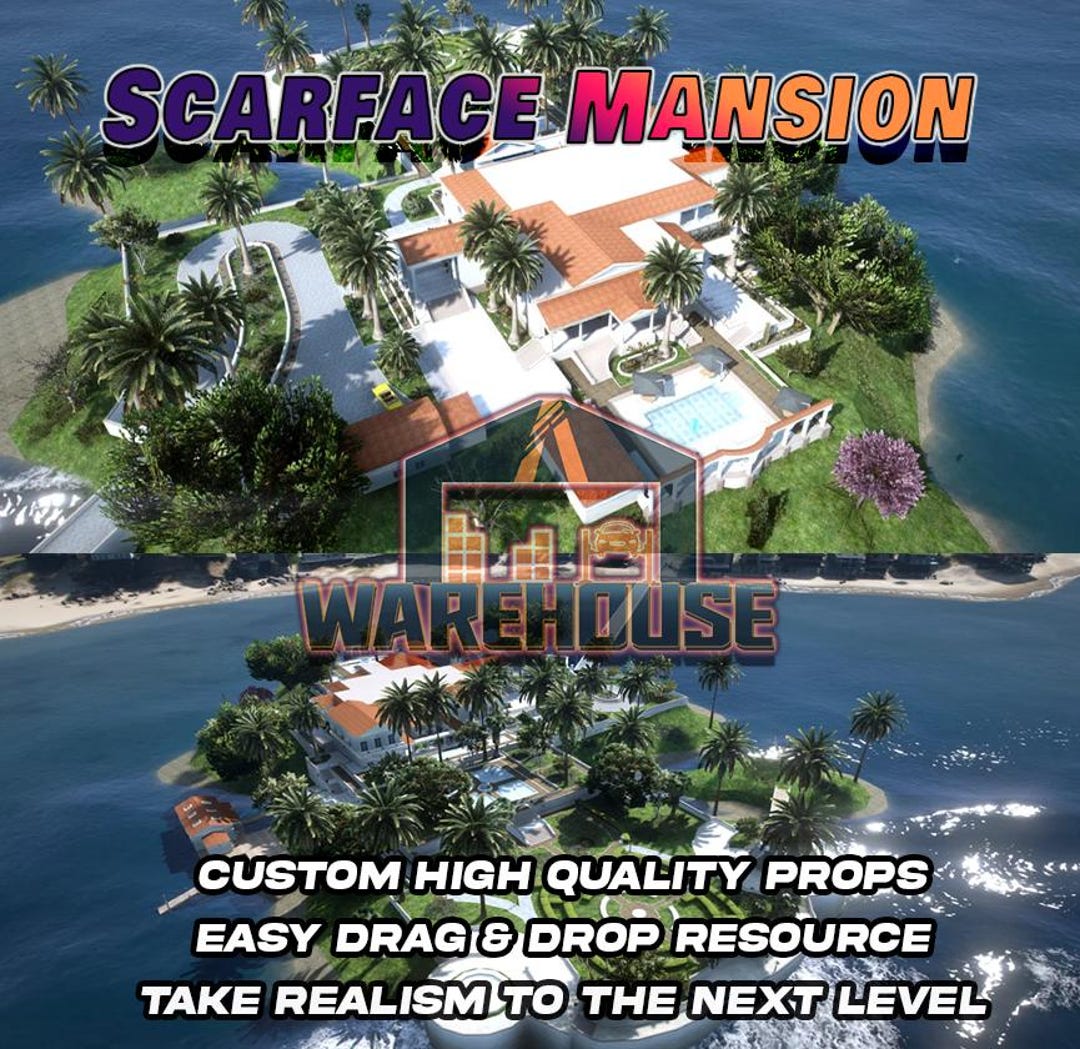GTA V: Scarface Mansion | Custom Props | Fivem Ready | Optimized | High ...