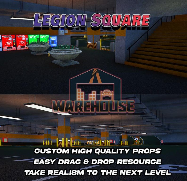GTA V: Legion Square | Custom Props | Fivem Ready | Optimized | High Quality | Easy Installation ...
