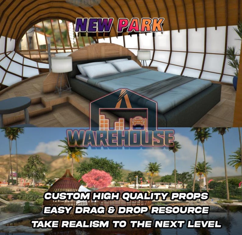 GTA V: New Park | Custom Props | Fivem Ready | Optimized | High Quality ...