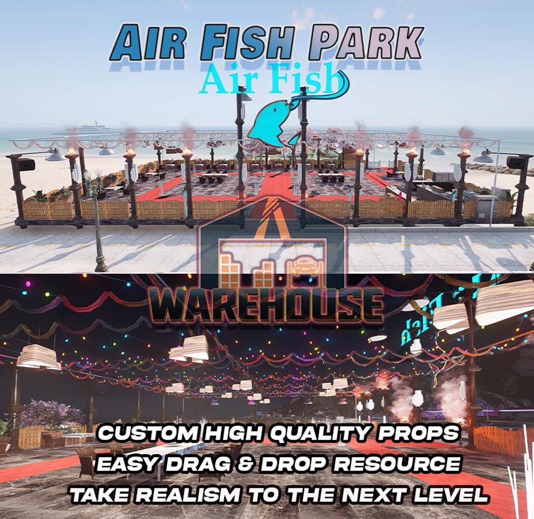 GTA V: Air Fish Park | Custom Props | Fivem Ready | Optimized | High ...