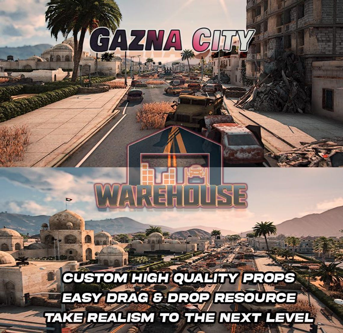 GTA V: Gazna City | Custom Props | Fivem Ready | Optimized | High ...