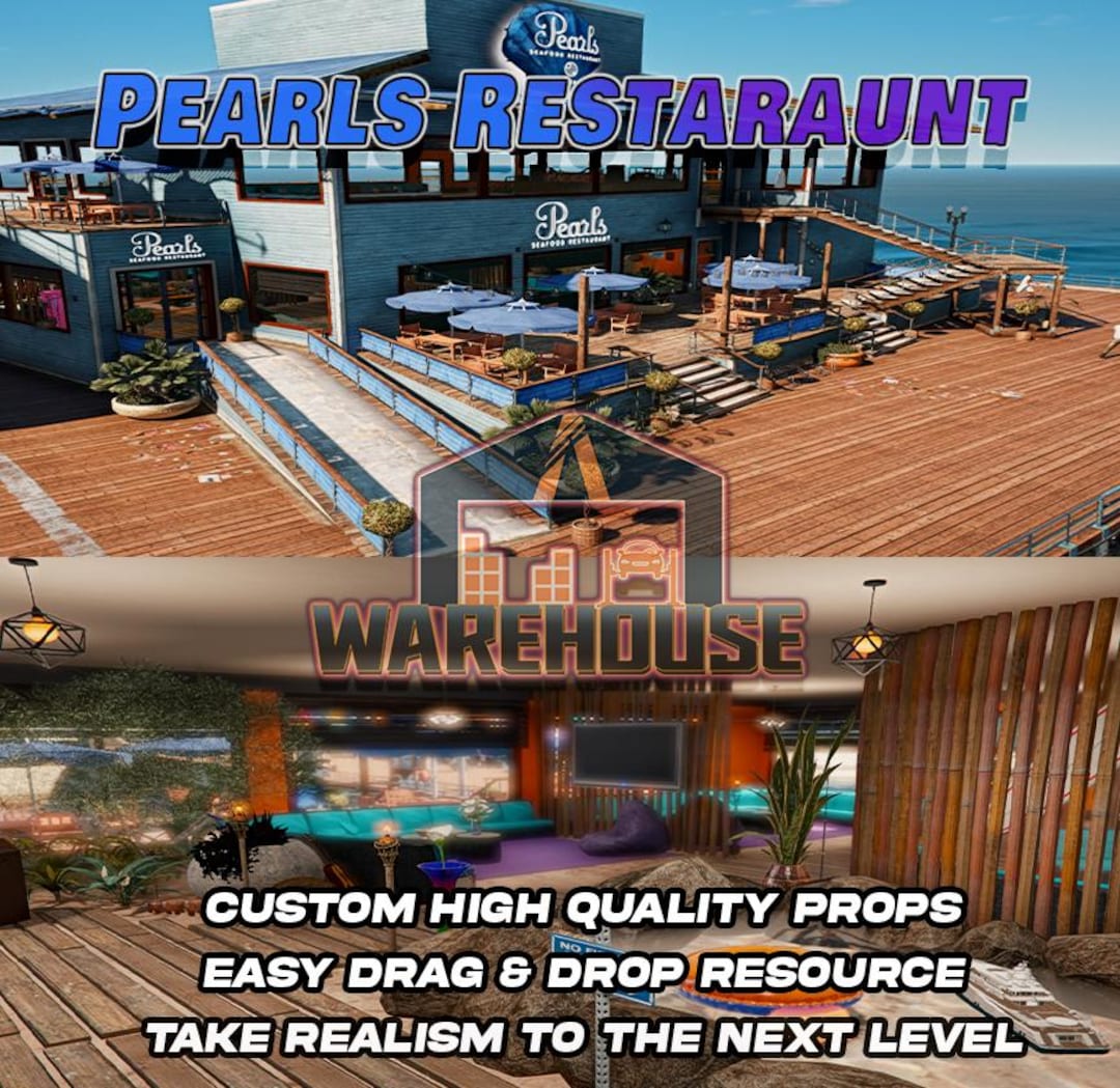 GTA V: Pearls Restaurant | Custom Props | Fivem Ready | Optimized ...