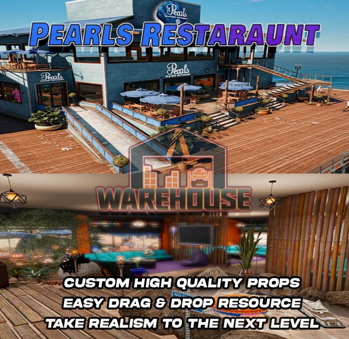 GTA V: Pearls Restaurant | Custom Props | Fivem Ready | Optimized ...