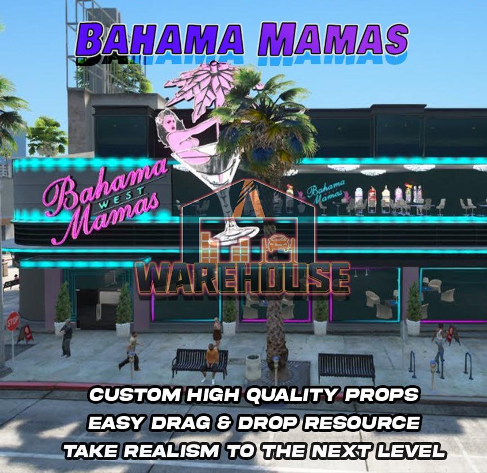 GTA V: Bahama Mamas | Custom Props | Fivem Ready | Optimized | High Quality | Easy Installation ...