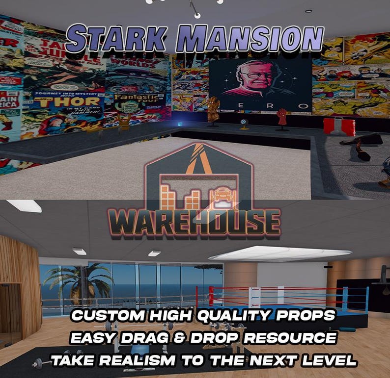 GTA V: Stark Mansion | Custom Props | Fivem Ready | Optimized | High ...