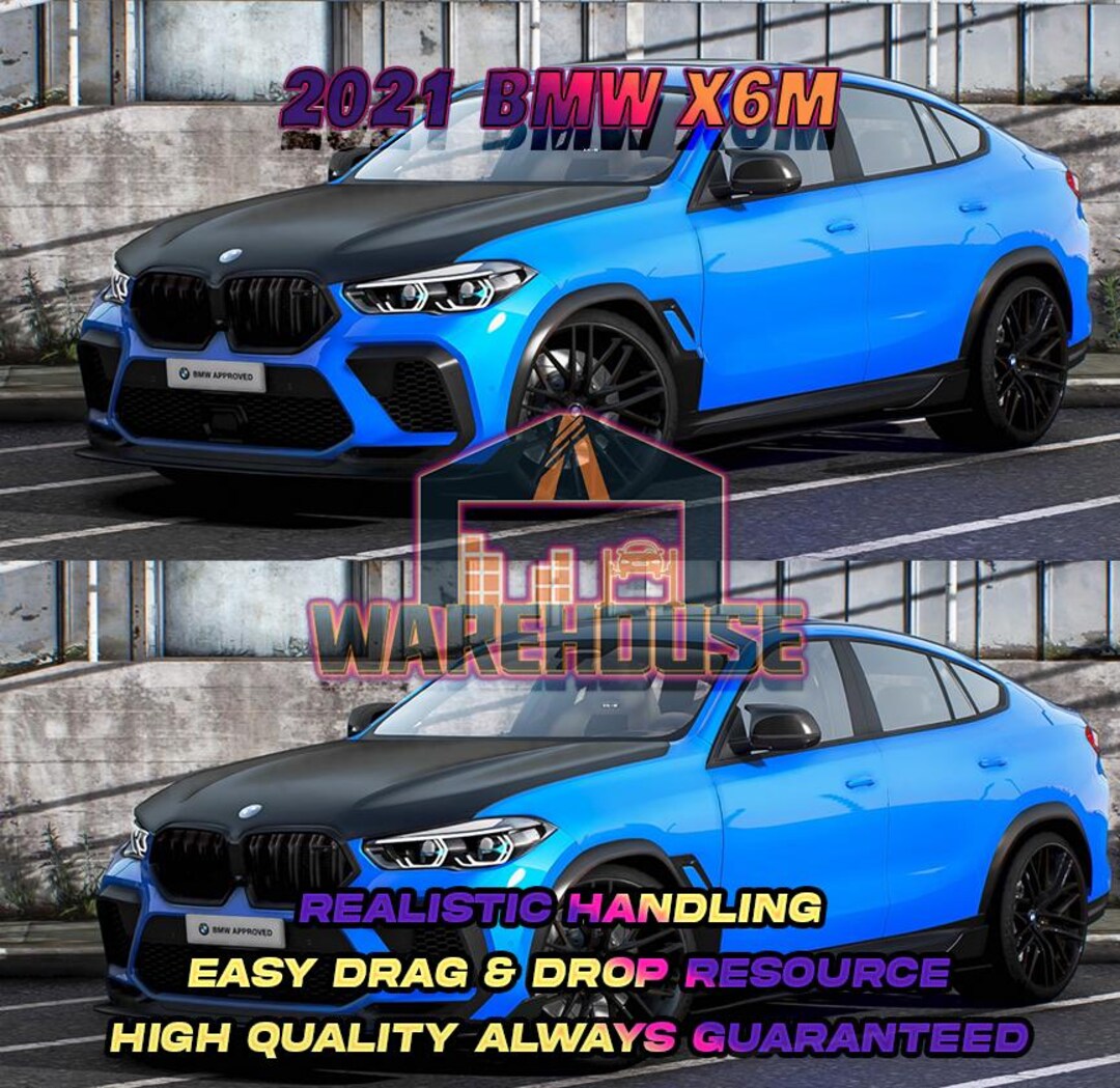 GTA V: 2021 BMW X6M | Fivem Ready | Optimized | High Quality | Easy ...