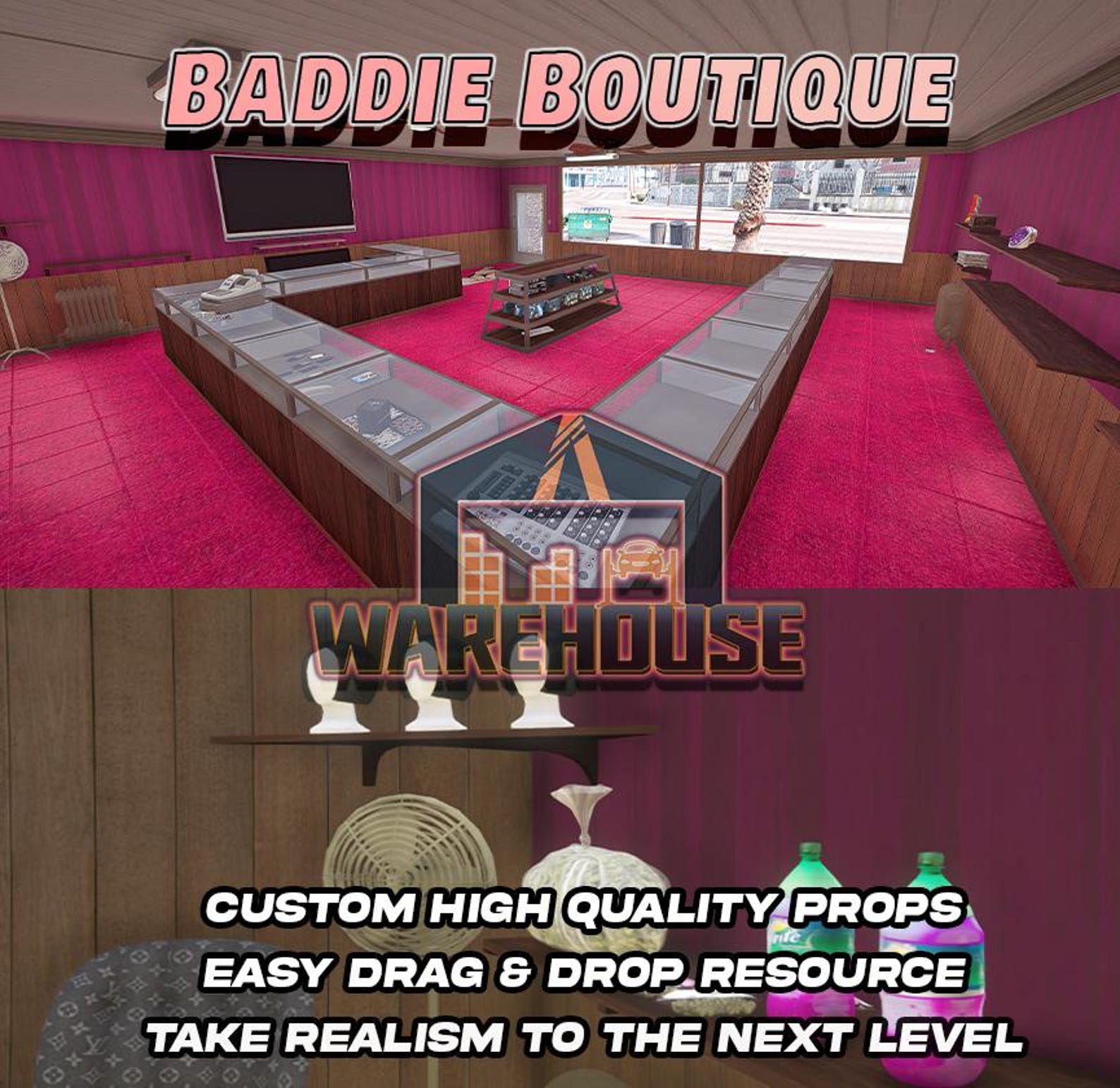 GTA V: Baddie Boutique | Custom Props | Fivem Ready | Optimized | High ...
