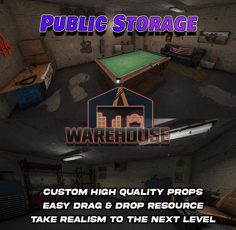 GTA V: Public Storage Custom Props Fivem Ready Optimized High Quality ...