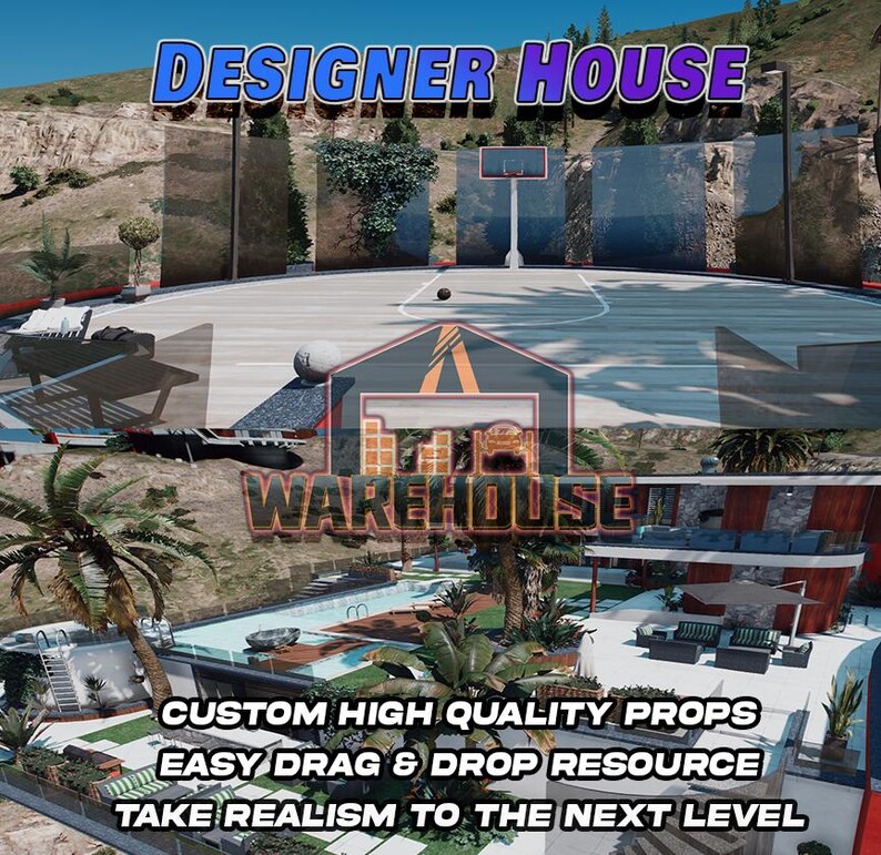 GTA V: Designer House | Custom Props | Fivem Ready | Optimized | High ...