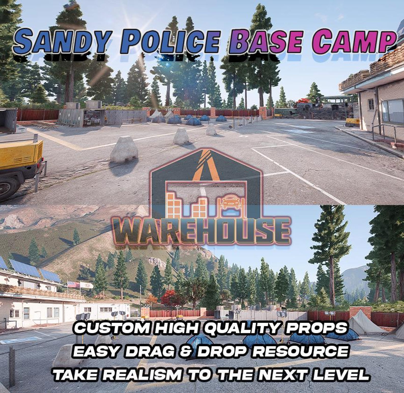GTA V: Sandy Shores Police Department | Base Camp | Custom Props ...