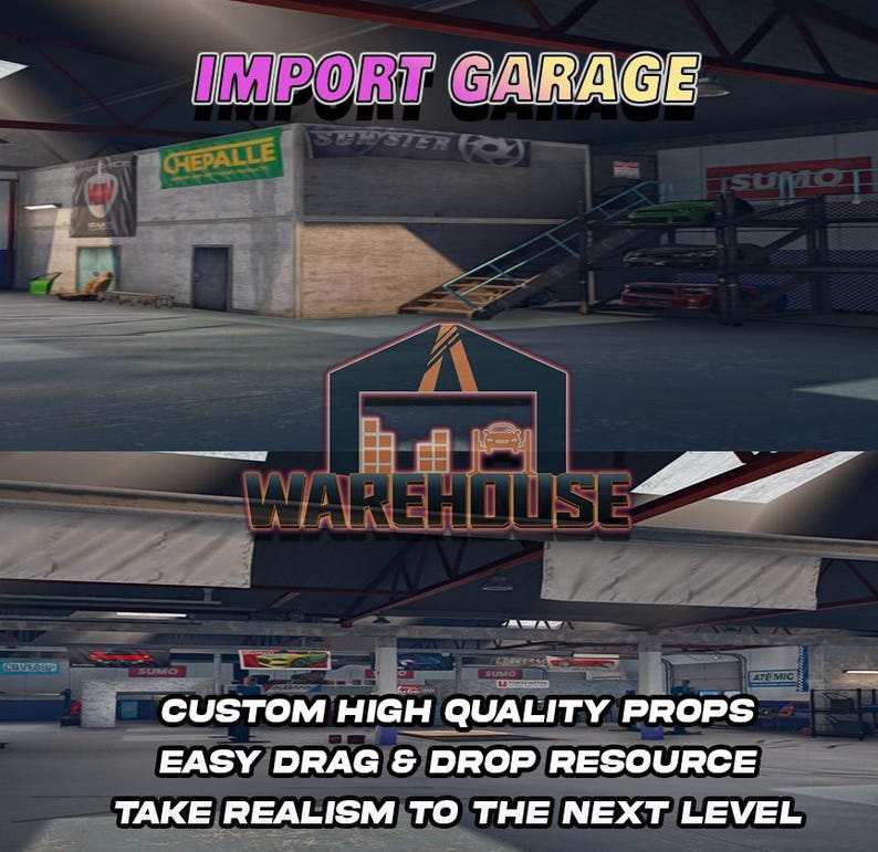 GTA V: Import Garage | Custom Props | Fivem Ready | Optimized | High ...