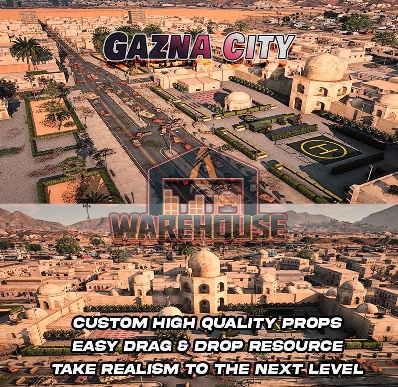 GTA V: Gazna City | Custom Props | Fivem Ready | Optimized | High ...