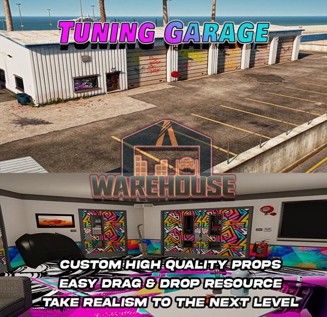 GTA V: Tuning Garage | Custom Props | Fivem Ready | Optimized | High ...