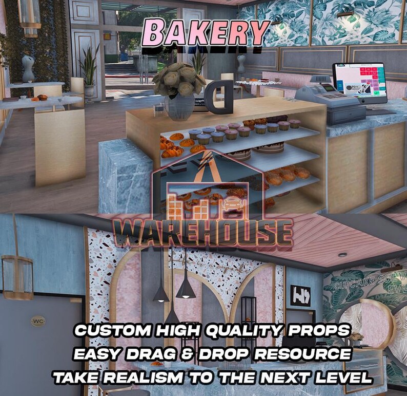 GTA V: Bakery | Custom Props | Fivem Ready | Optimized | High Quality ...