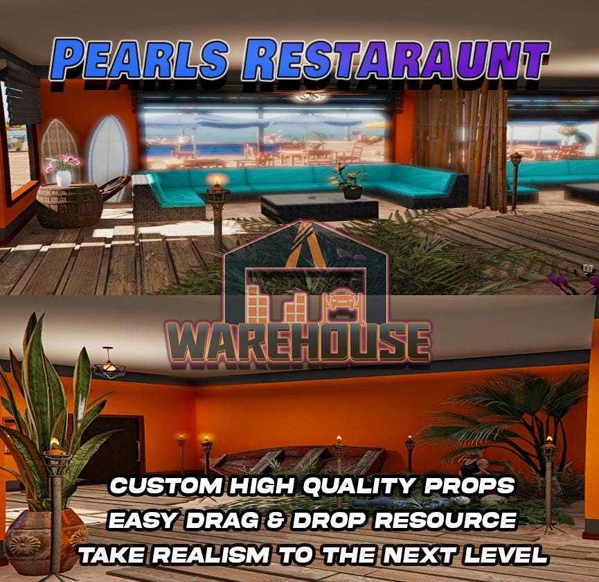 GTA V: Pearls Restaurant | Custom Props | Fivem Ready | Optimized ...