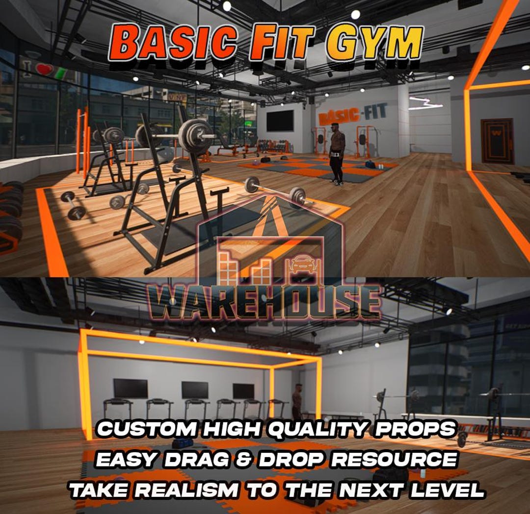 GTA V: Basic Fit Gym | Custom Props | Fivem Ready | Optimized | High ...