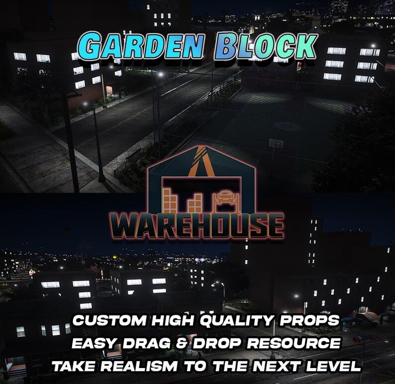 GTA V: Garden Block | Custom Props | Fivem Ready | Optimized | High ...