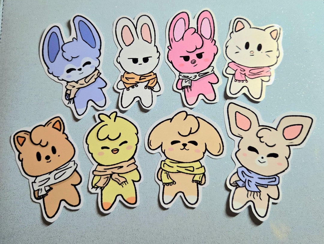 Fanmade Stray Kids Skzoo Winter Stickers - Etsy