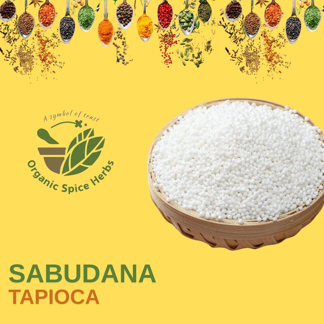 Sabudana, Organic Whole Sabudana, Premium Sago, Sagoo, Tapioca, Food ...