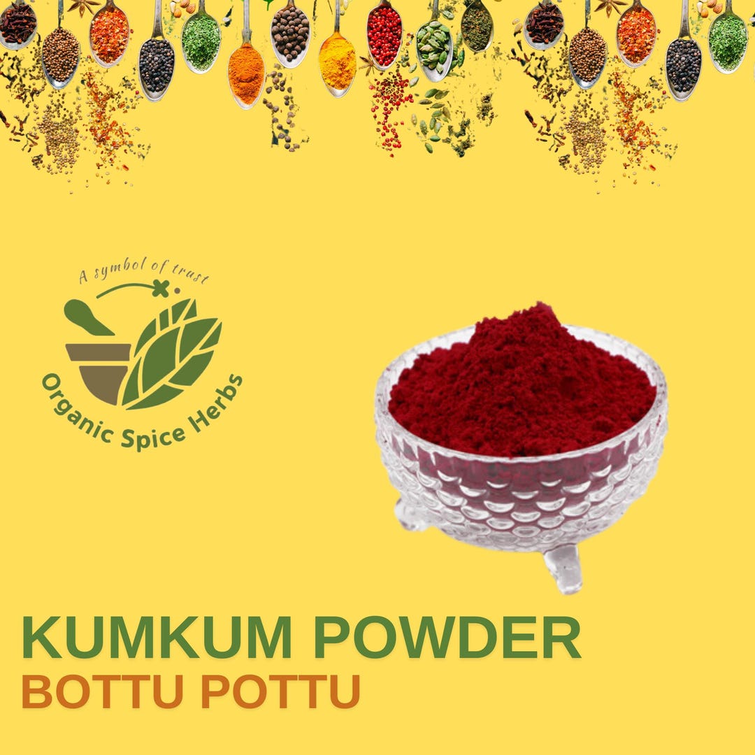 Kumkum Powder, Kumkum Powder Used for Tilak, Tika, Tikka, Bottu, Pottu ...