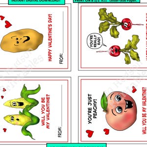 8 Funny Kids Valentine's Day Cards, Teacher Valentine, Classroom ...