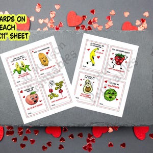 8 Funny Kids Valentine's Day Cards, Teacher Valentine, Classroom ...