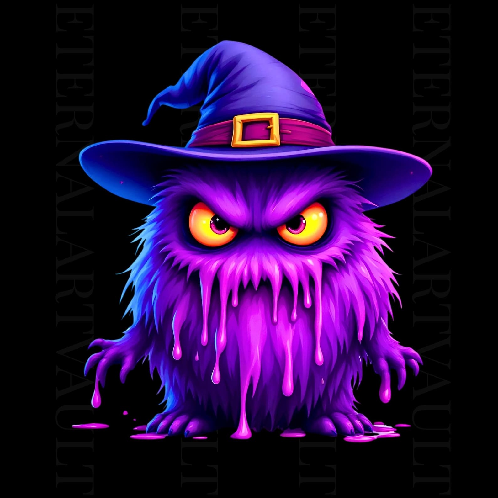 Halloween Monster Clipart PNG | Scary but Cute Spooky Creatures | Funny ...