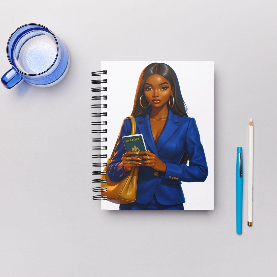 Black Women Jet Setter Clipart | Luxury Travel Fashion PNG Bundle ...