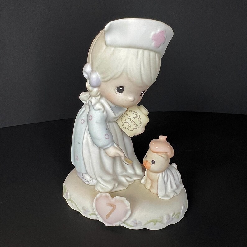 Precious Moments-growing in Grace Series Age 7-163740-vintage 1995 - Etsy