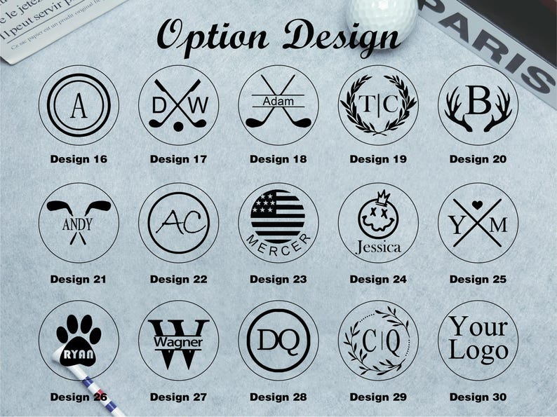 Personalized Golf Ball Stamp, Golf Ball Marker, Custom Ball Stamp ...