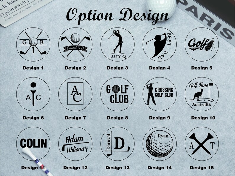 Personalized Golf Ball Stamp, Custom Metal Golf Marker, Golfer Gift - Etsy