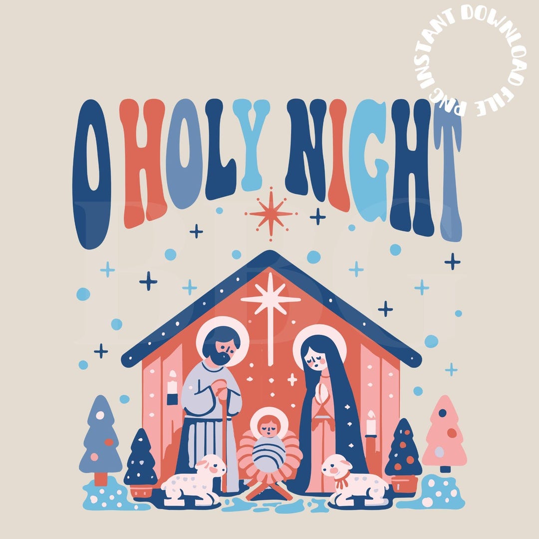 O Holy Night Png Religious Christmas Design Christmas Spiritual Design ...