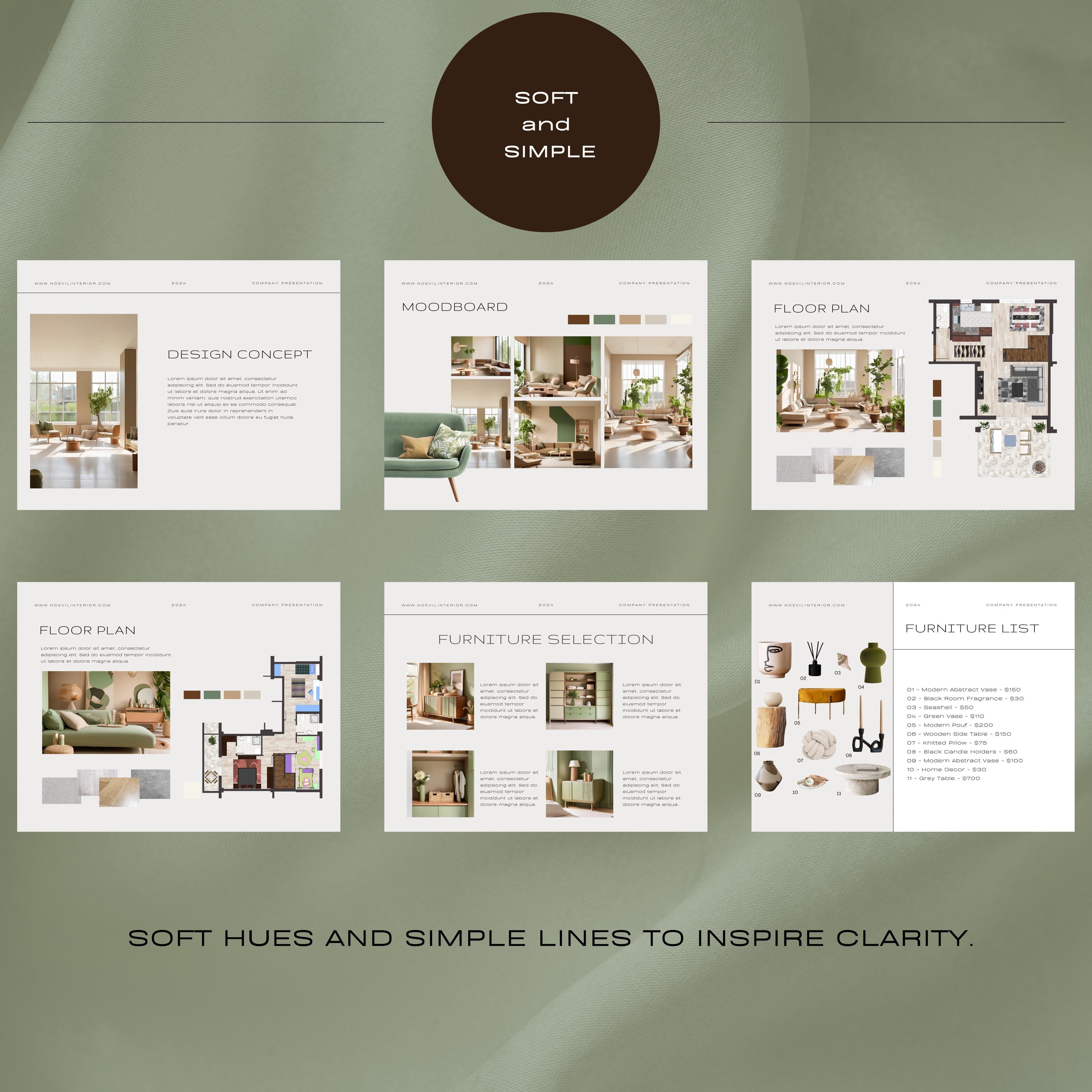 Interior Layout Template | Client Proposal Template | Designer ...