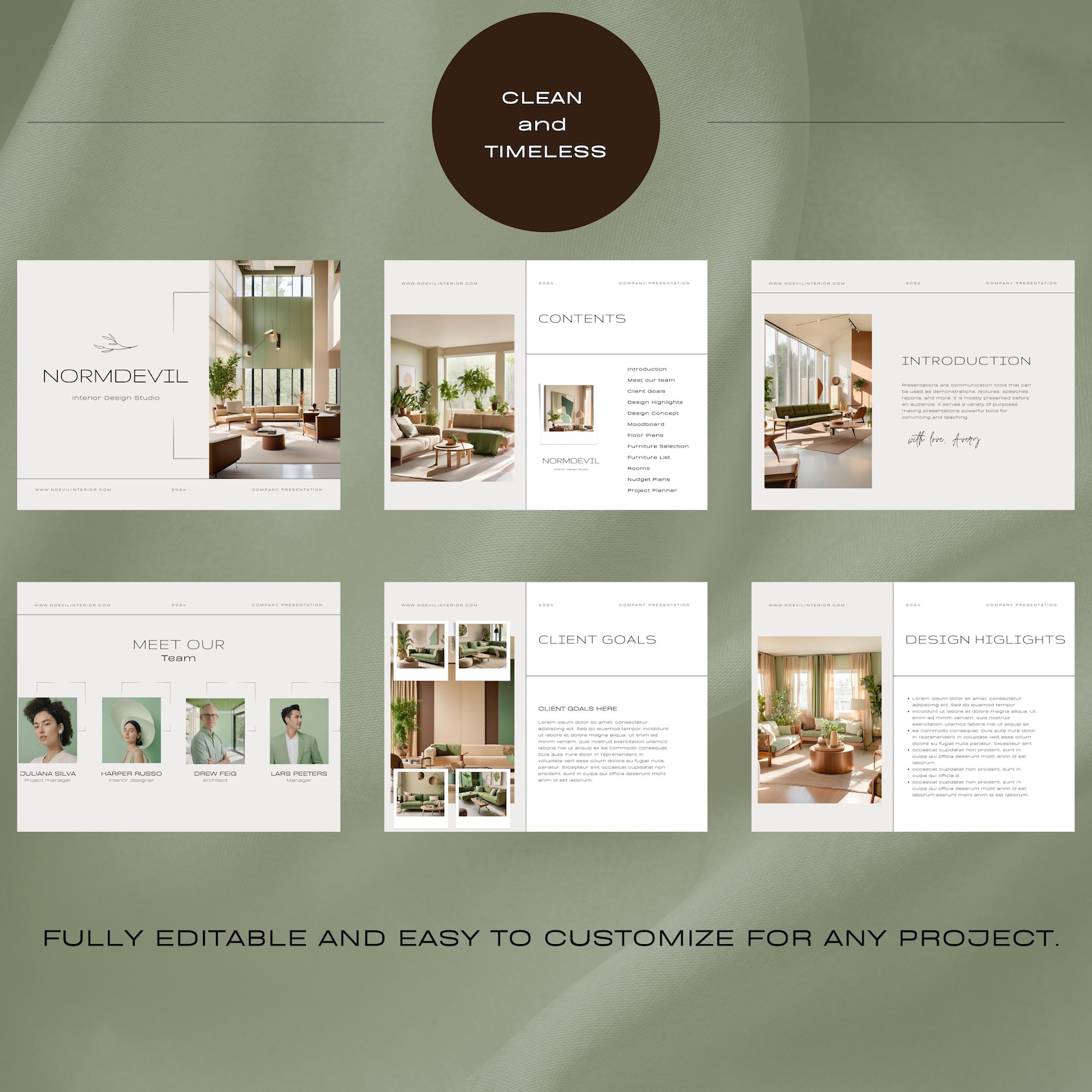 Interior Layout Template | Client Proposal Template | Designer ...