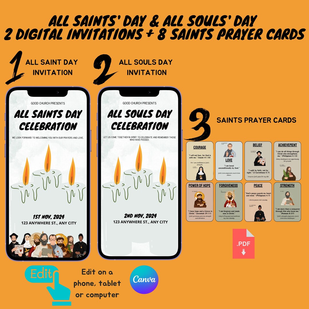 Exclusive 3-in-1 Digital Bundle for All Saints' Day & All Souls' Day: 2 ...