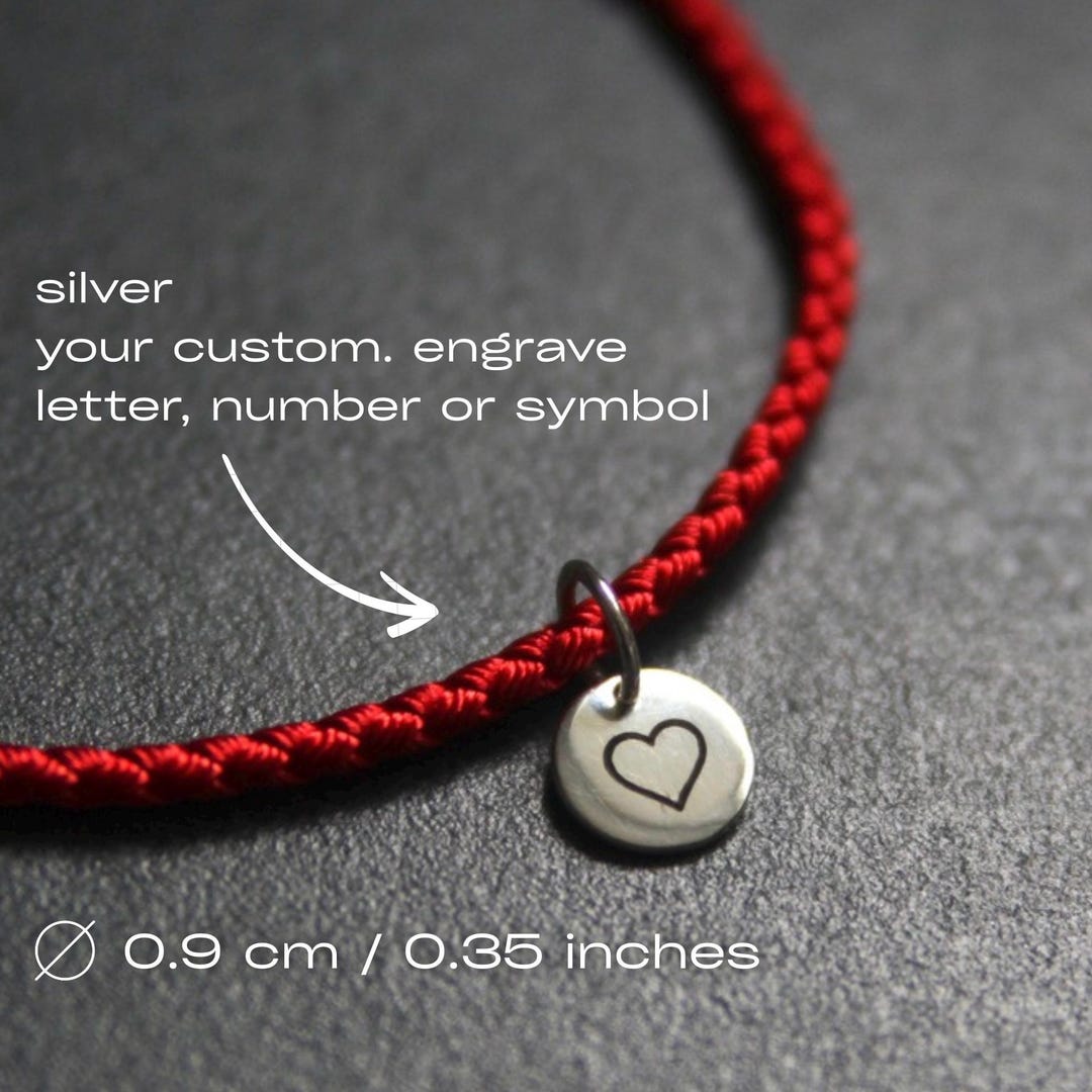 Luxury Silk Cord Bracelet for Men, Custom Engraved Coin Option ...
