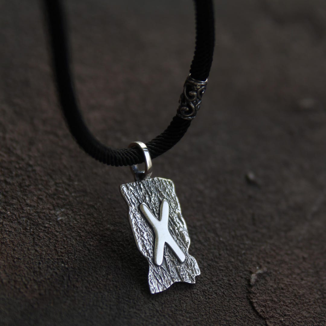 Gebo Rune Pendant, Viking Gift & Love Amulet, Norse Elder Futhark ...