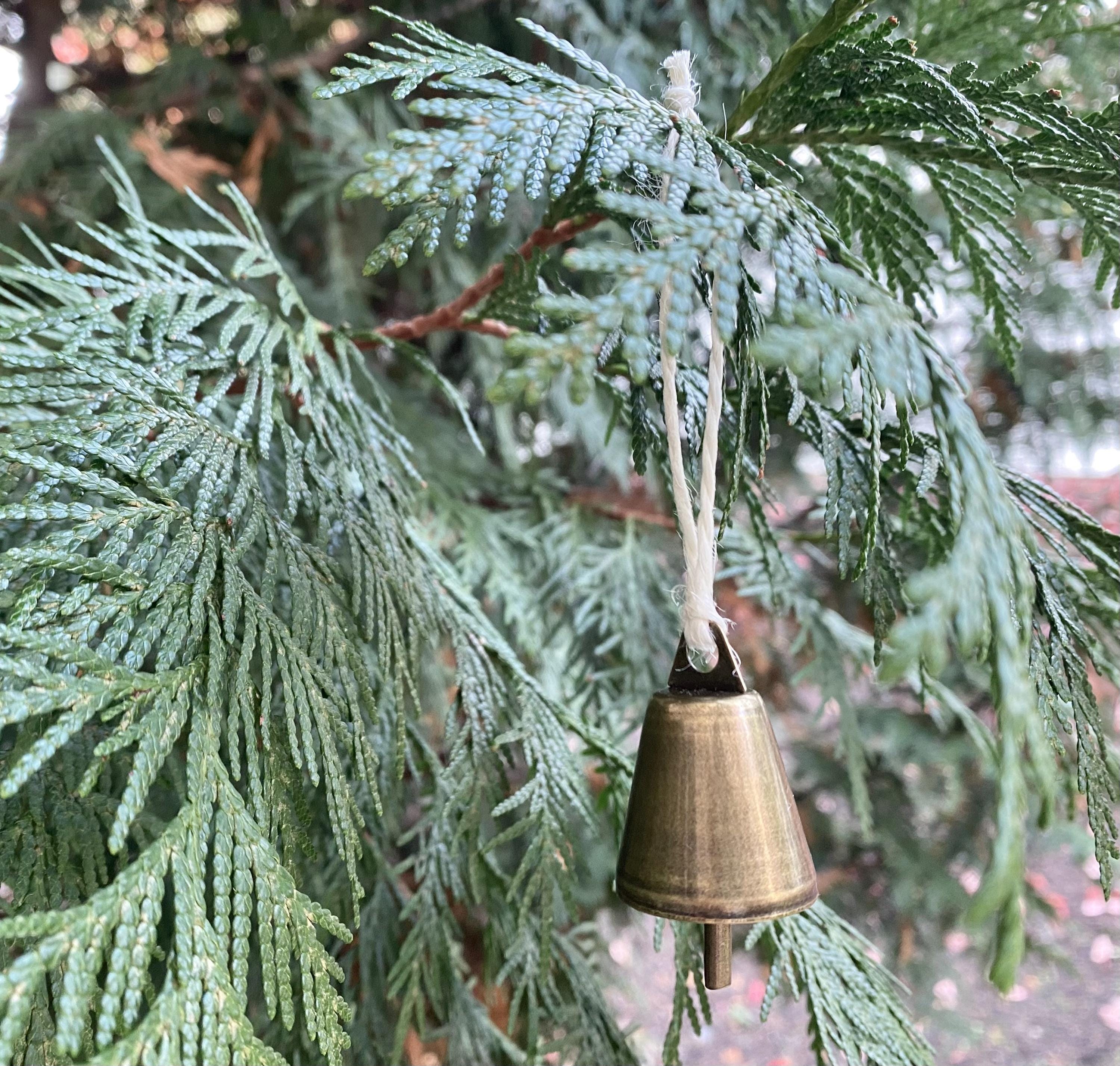 Bell Christmas Ornament-little Brass Bell Ornaments-set of 3-christmas ...