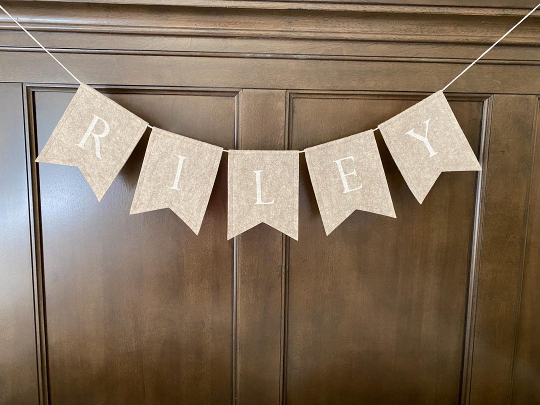 CUSTOM NAME Banner-reusable-felt Banner-personalized Name Banner ...