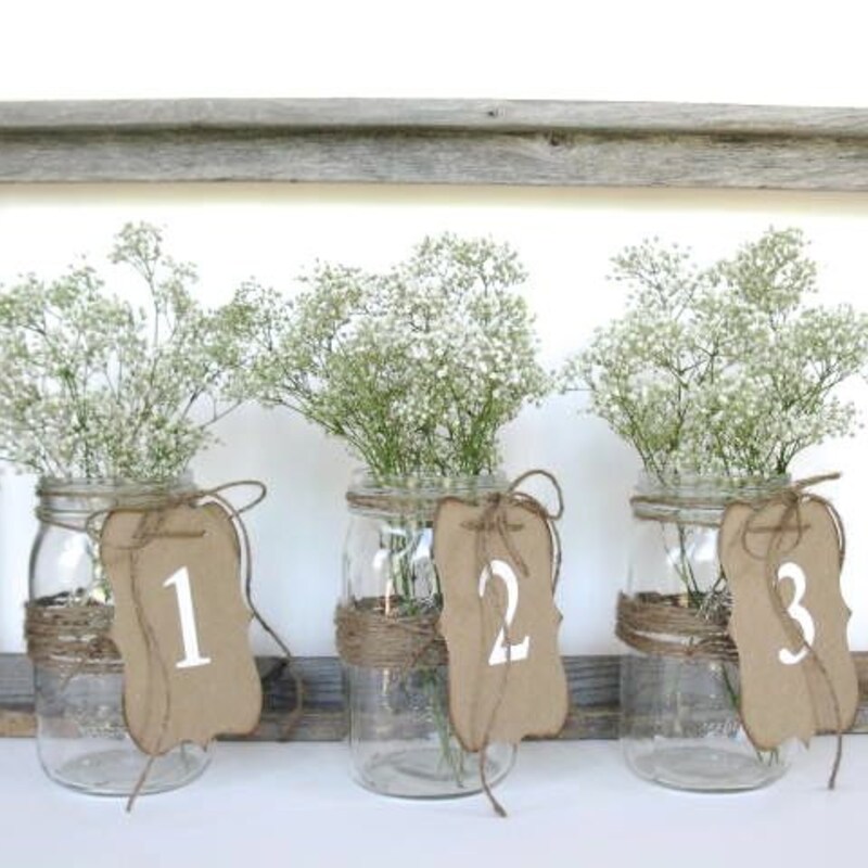 Burlap Table Numbers - Etsy