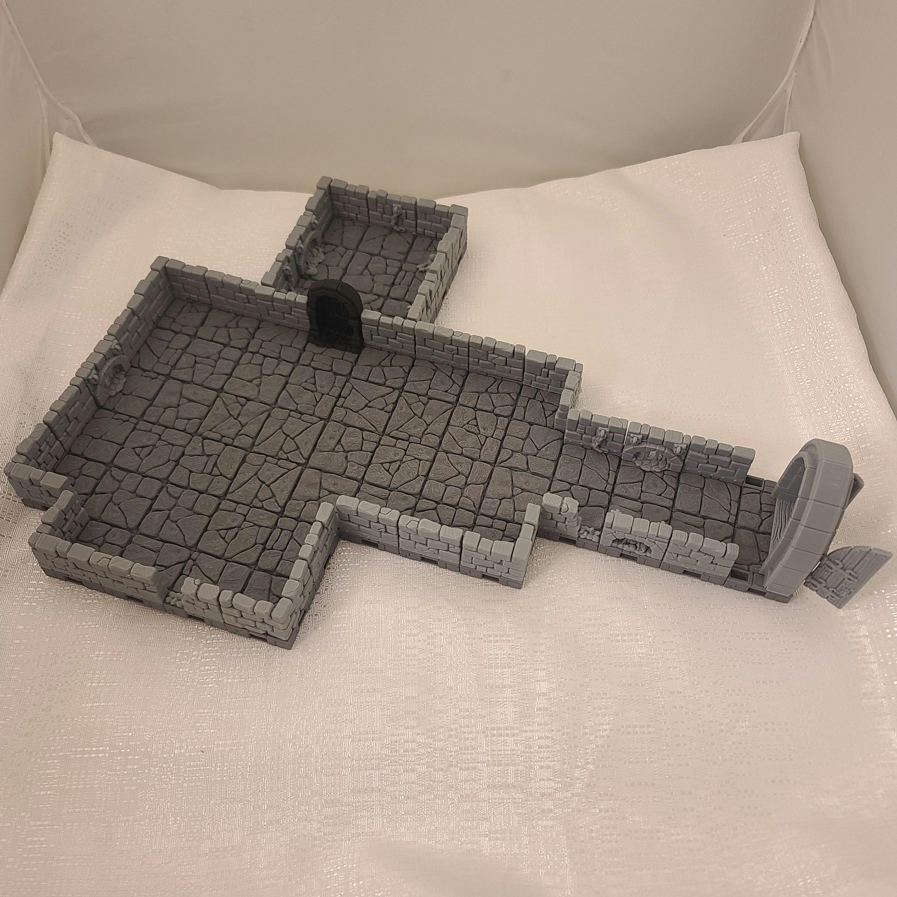 Dungeon Tile Set - 1.5" Scale Dragon Rest Kit - Modular Terrain - Etsy